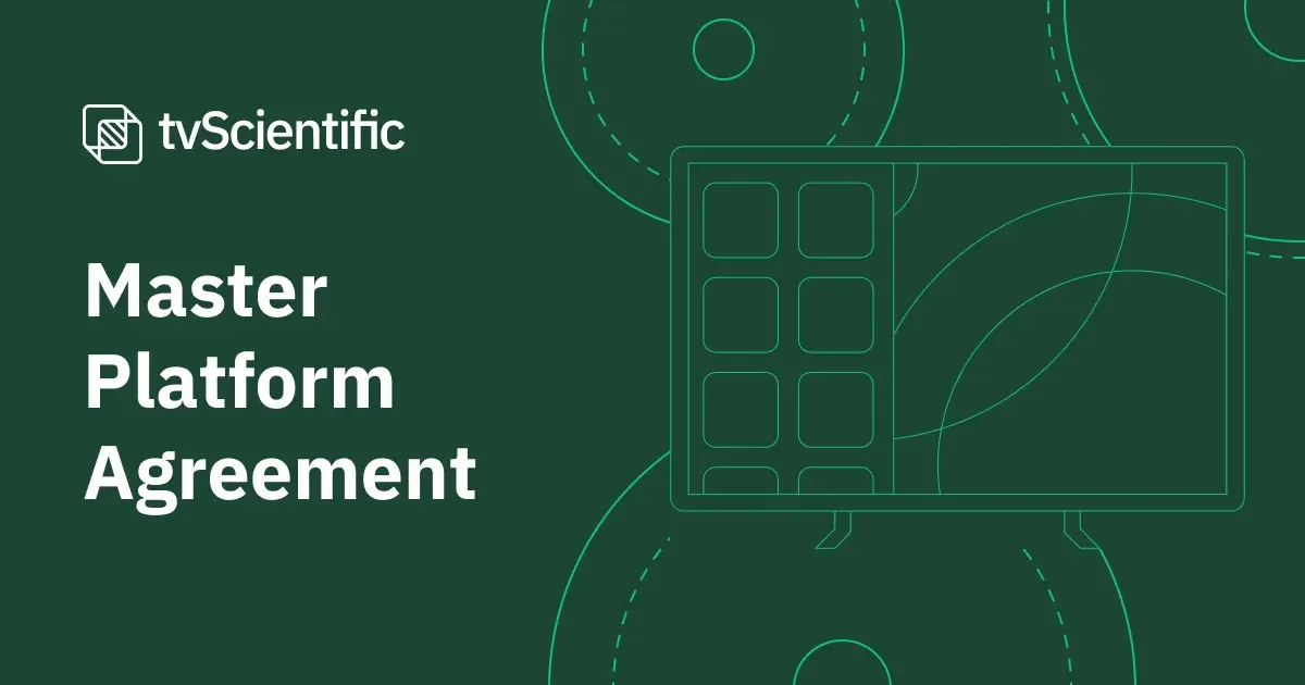 tvScientific Platform Master Agreement Demand | tvScientific